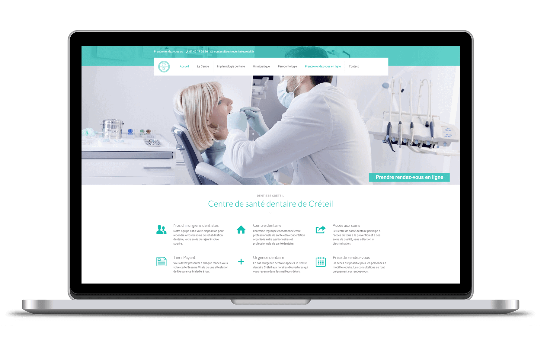 Dentist website made to measure - WebDentiste - Dentist website